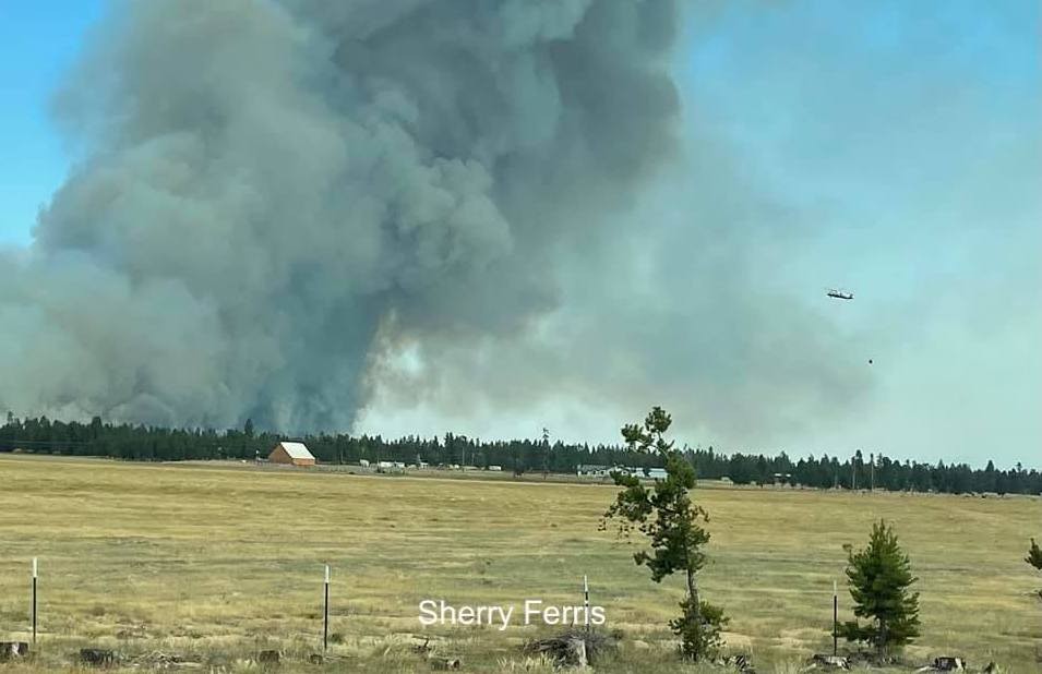 Darlene Fire South of La Pine Already at 500 Acres