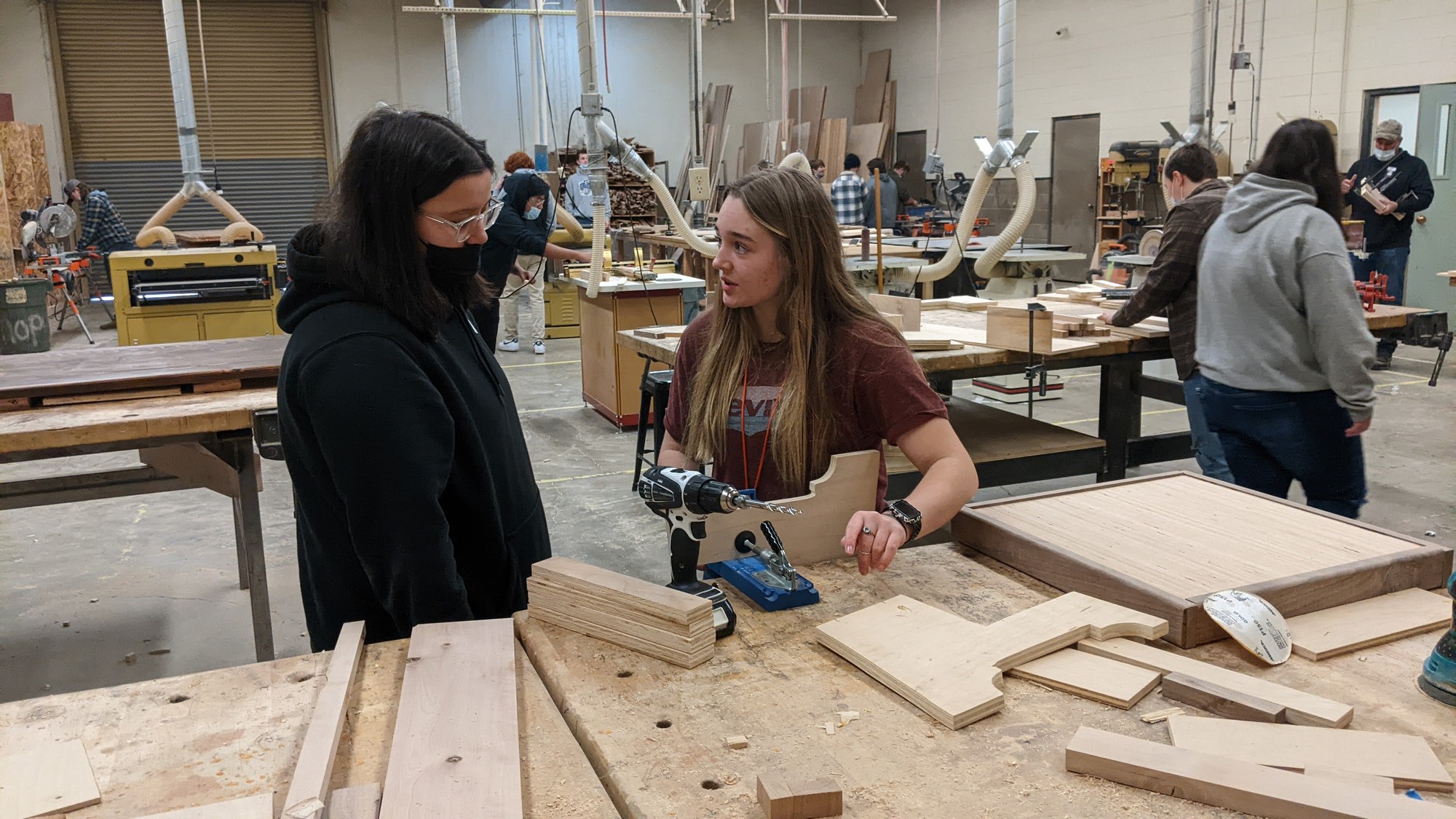 First Year Shop Teacher Equipping Students With Construction Skills